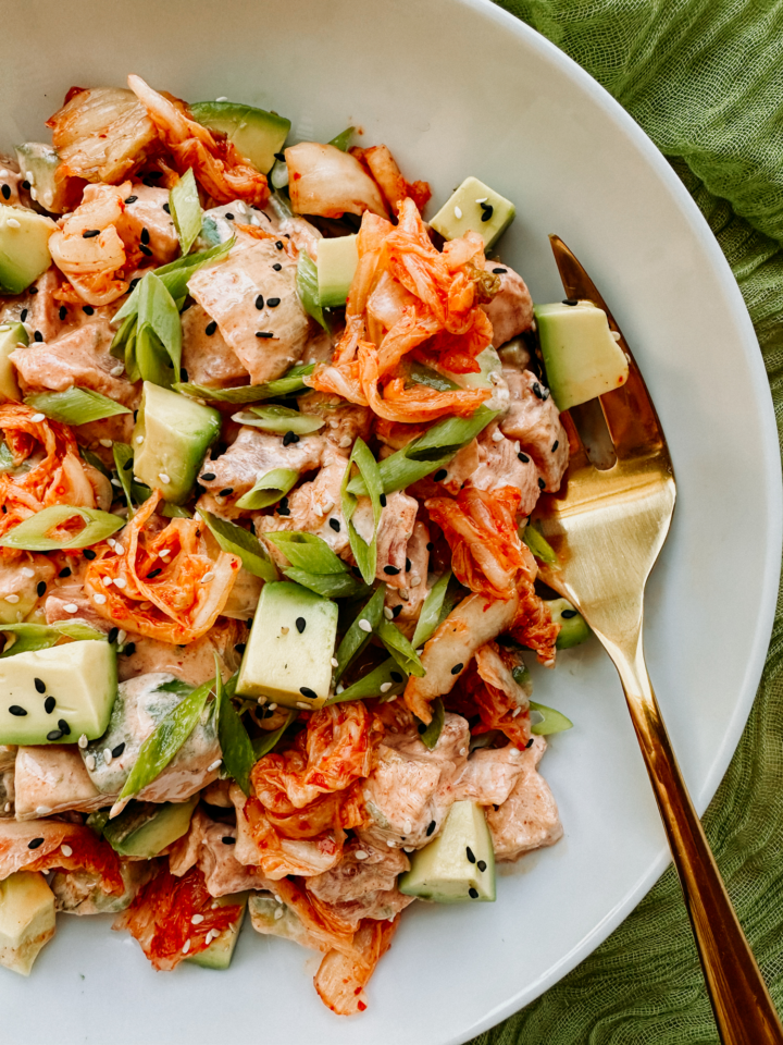 Spicy Kimchi Ahi Poke - Whip & Wander