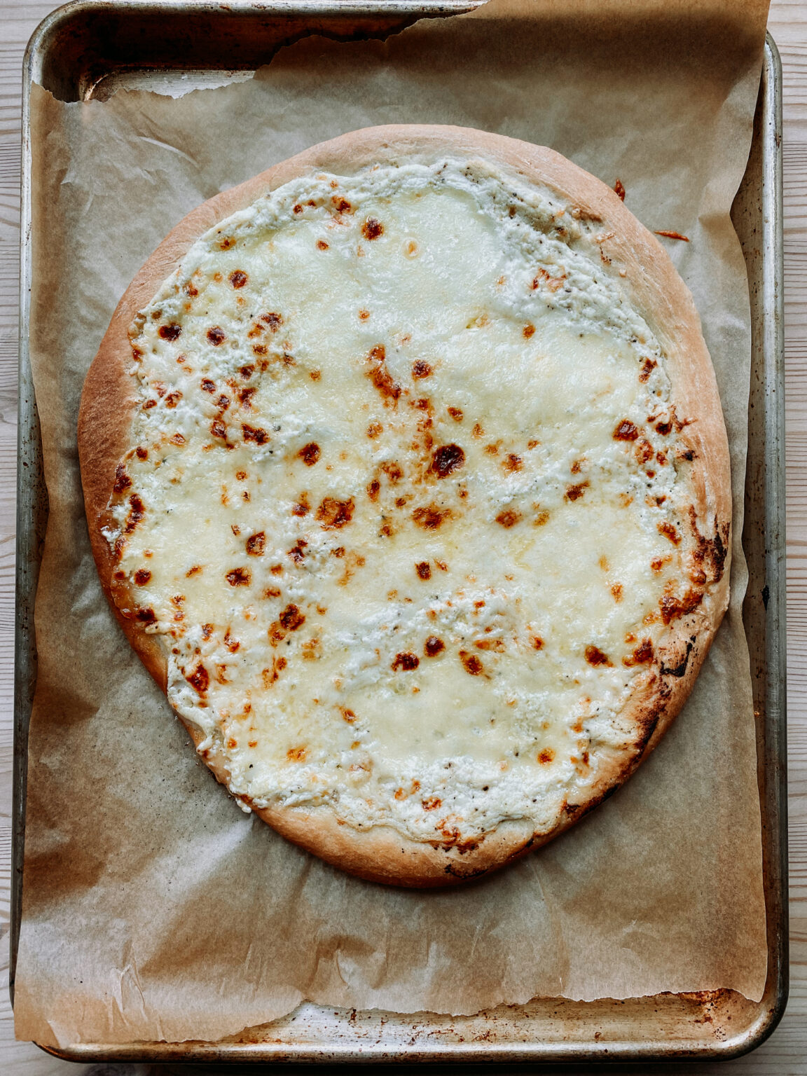 Pizza Bianca (White Pizza) - Whip & Wander