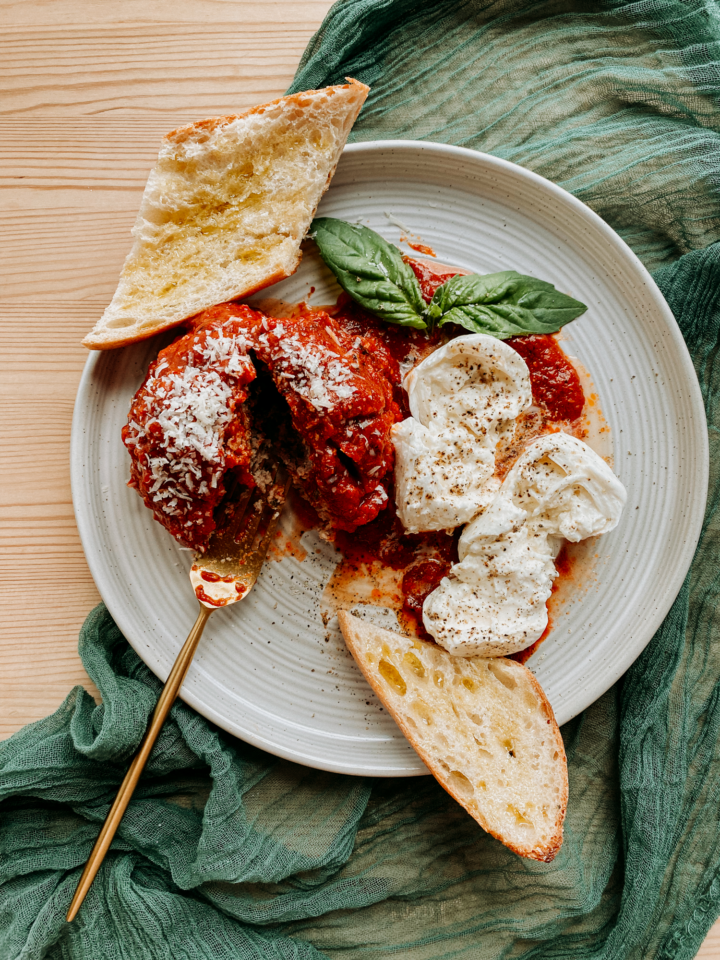Jumbo Meatballs with Marinara - Whip & Wander