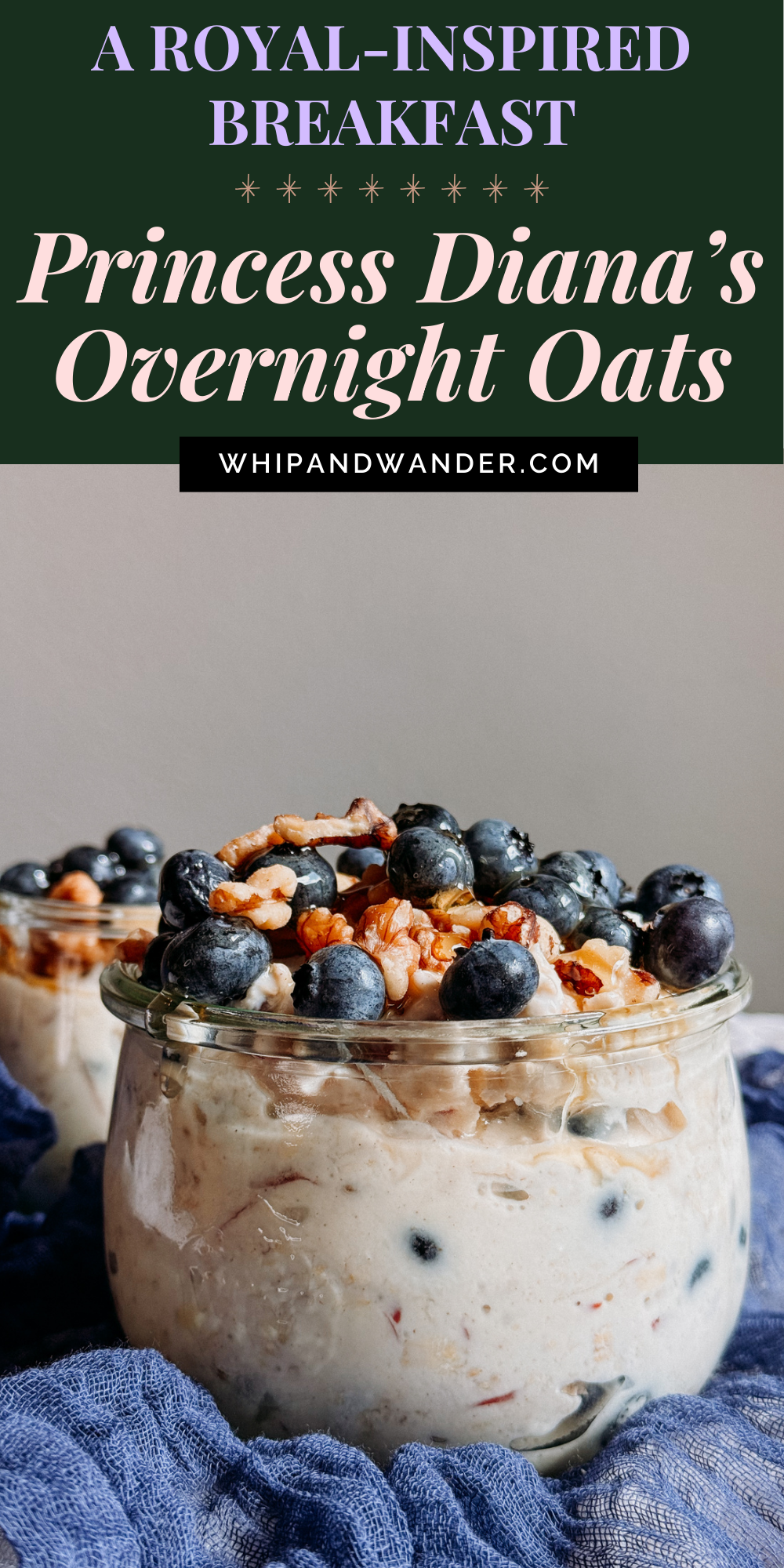 Princess Diana's Overnight Oats (Bircher Muesli) - Whip & Wander